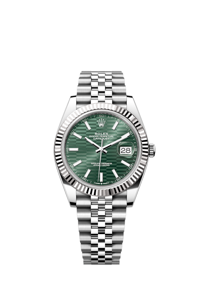 ROLEX DATEJUST 41MM GREEN MOTIF DIAL - Crown Luxury Watches